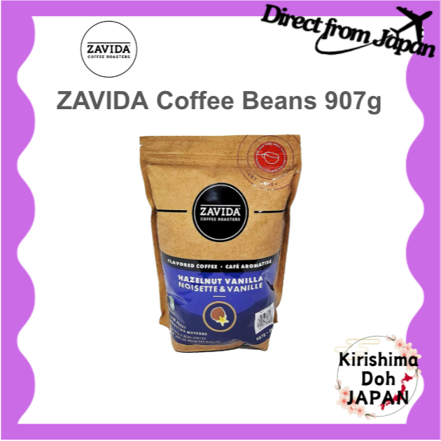 ZAVIDA Hazelnut Vanilla Whole Bean Coffee Beans 907g Flavored Coffee "4 Packs""12 Packs" [Direct ...