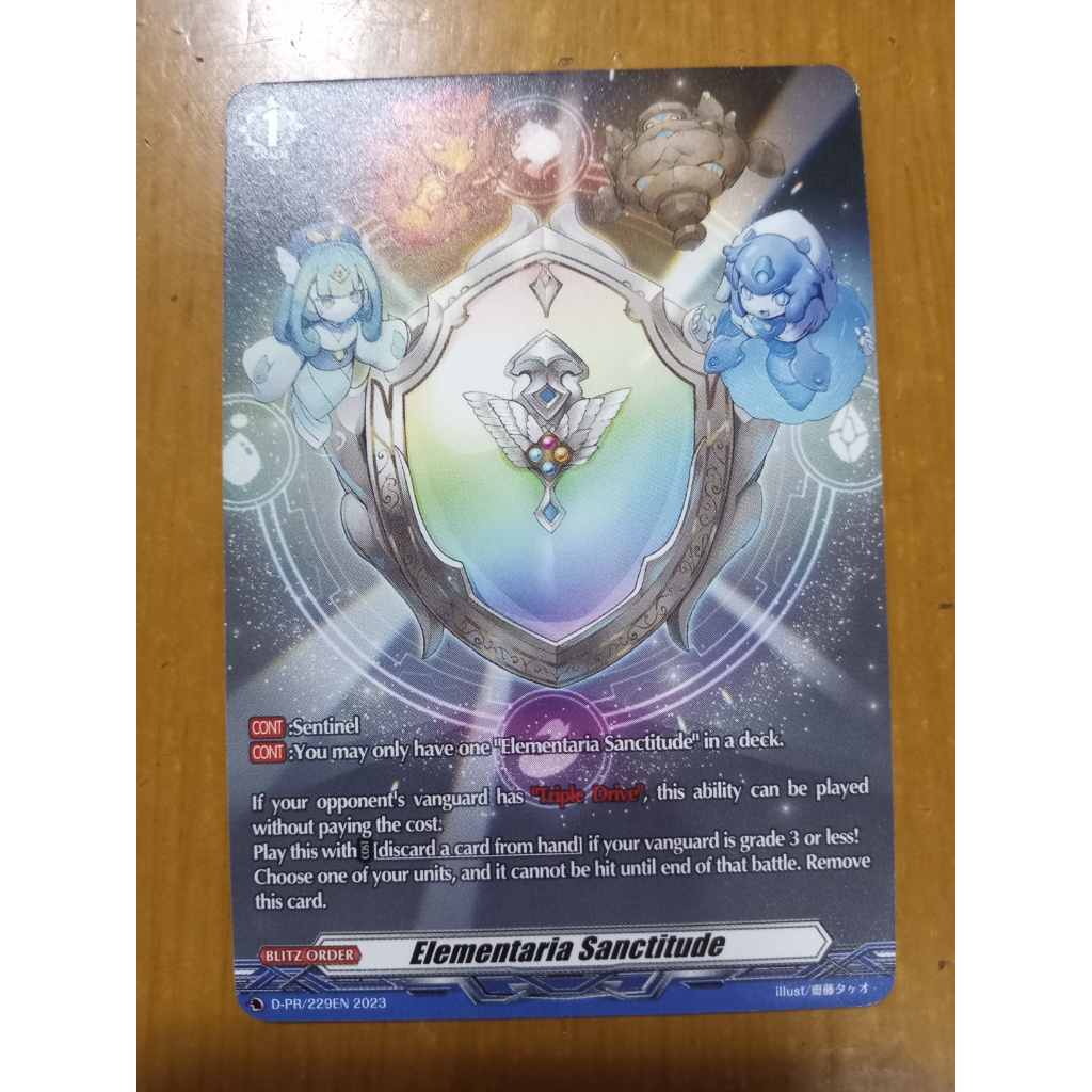 CFV Cardfight Vanguard Elementaria Sanctitude - D Promo Cards (D-PR) English | Shopee Philippines
