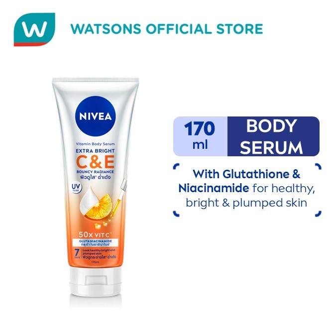 Nivea Extra White Body Serum Lotion Gluta-C + Vitamin E 170ml | Shopee Philippines