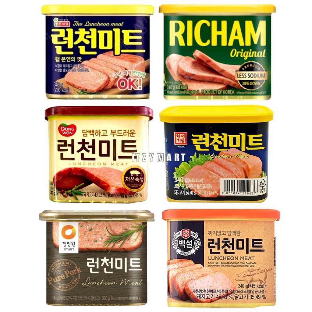 KOREAN LUNCHEON MEAT HANSUNG / LOTTE / HANSUNG CHICKEN / LOTTE SPICY ...