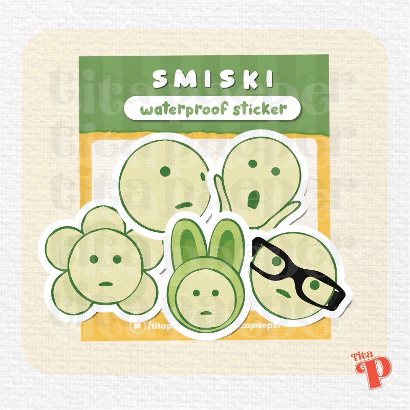 Smiski Heads Waterproof Vinyl Sticker - Singles or Pack | Shopee ...