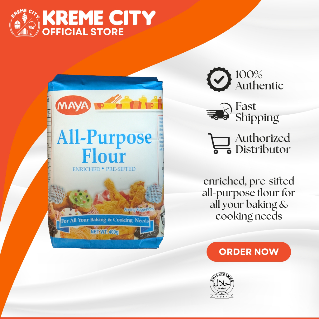Maya Enriched Pre-sifted All-Purpose Flour 400g | Shopee Philippines