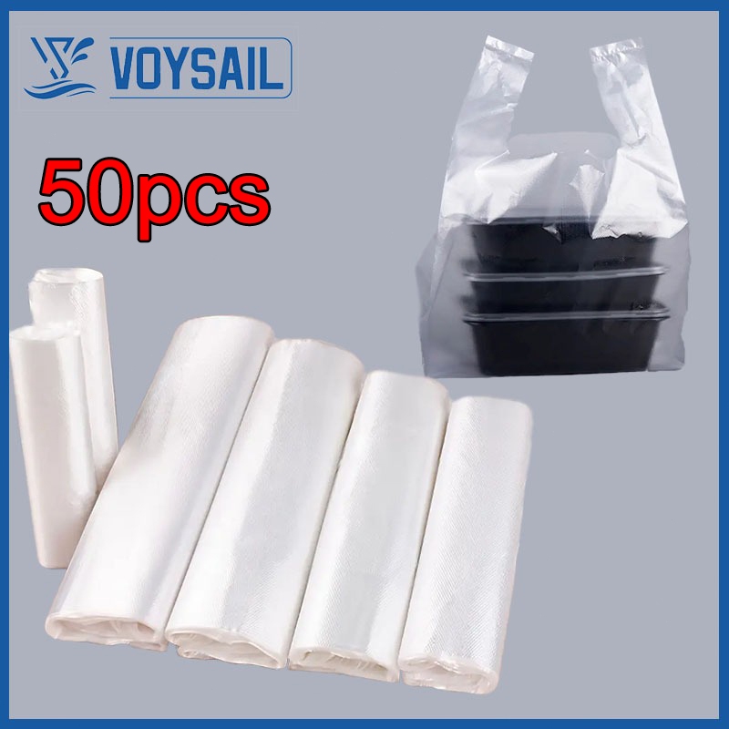 Food Container Packaging Bag Disposable Handbag Transparent Vest Bag ...