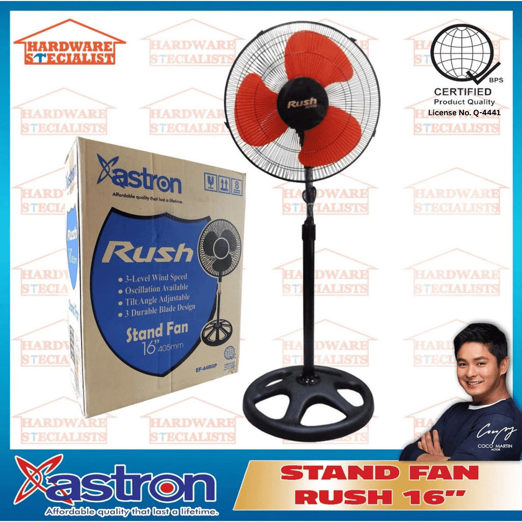 Astron Stand Fan Electric Fan 16" | Rush or Sprint | Shopee Philippines
