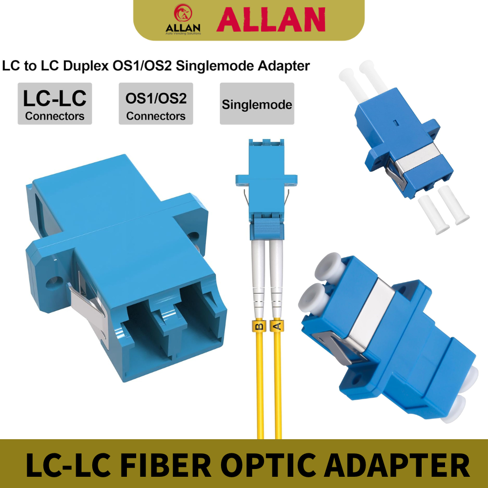 ALLAN LC to LC Fiber Optic Coupler Adapter LC Coupler Duplex Singlemode ...