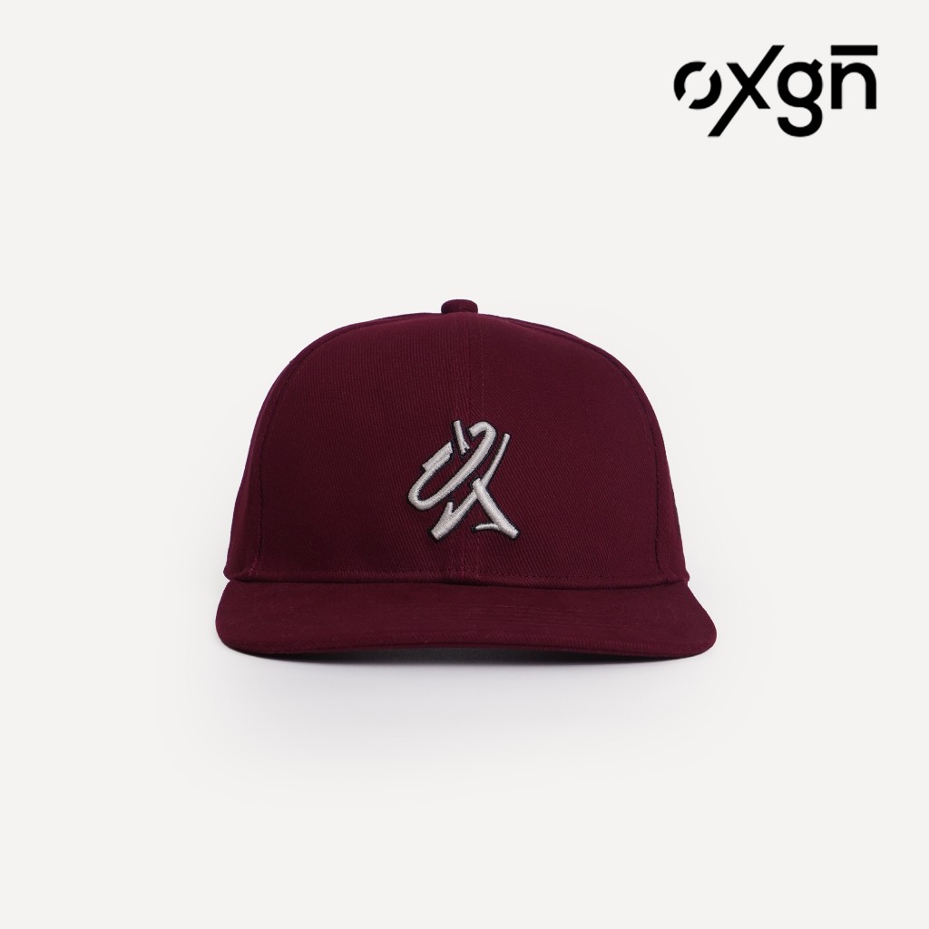 OXGN Snapback Cap For Men And Women (Maroon) | Shopee Philippines