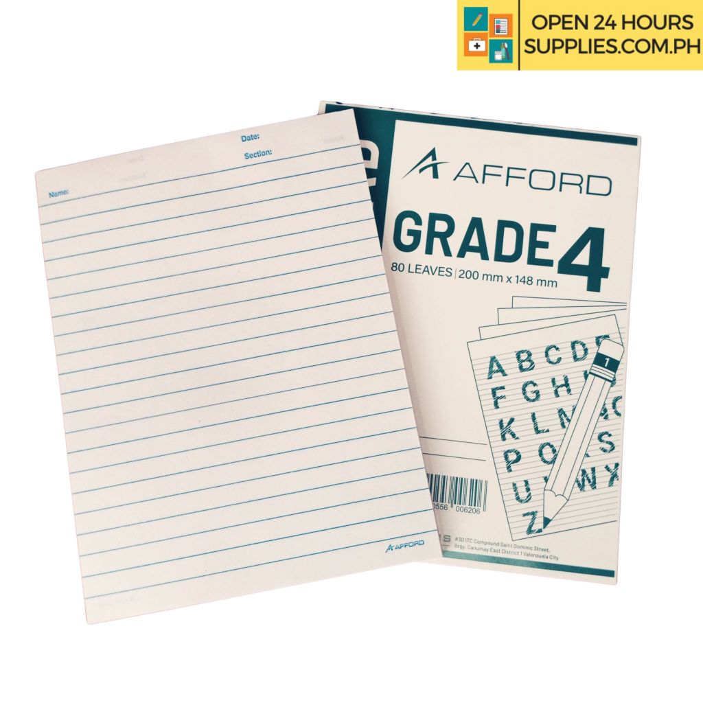Afford Writing Pad Grade 4 pad paper | Shopee Philippines