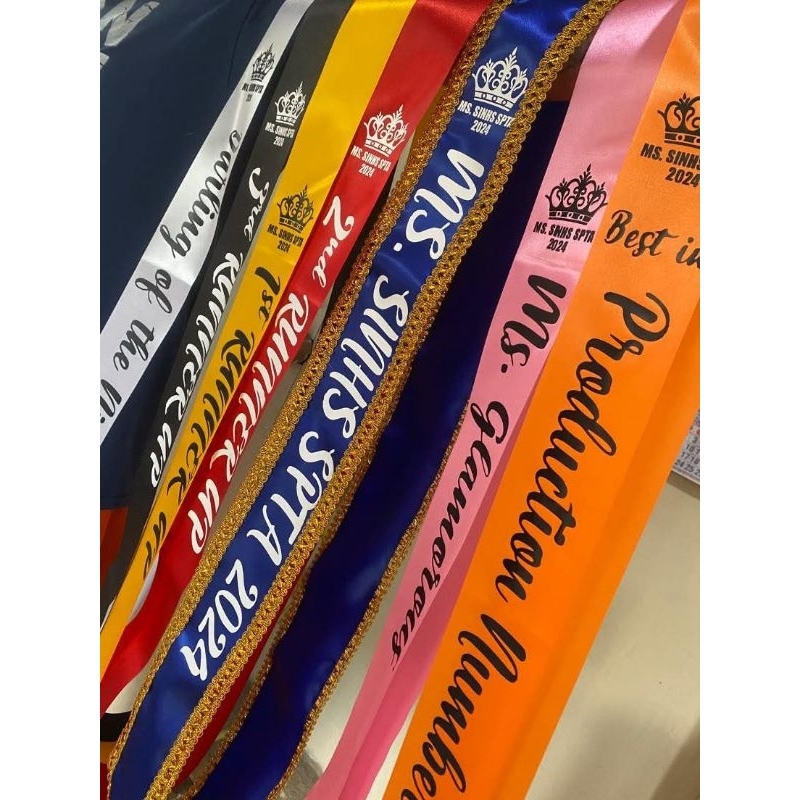 Customized Colored Pageant Sash | Shopee Philippines