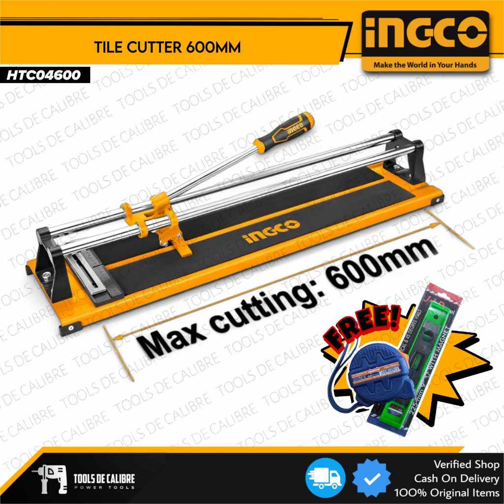 INGCO HTC04600 / WADFOW WRT1506 Manual Tile Cutter 600mm with FREE [VARIATION] | Shopee Philippines