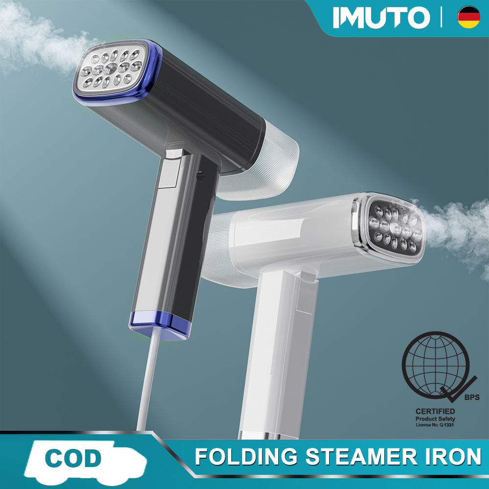 IMUTO Folding Steamer Iron For Clothes Mini Flat Iron Ironing Garment ...
