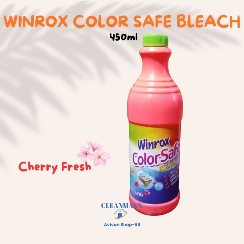Winrox Color Safe Bleach 450ml | Cherry Fresh Scent | Shopee Philippines