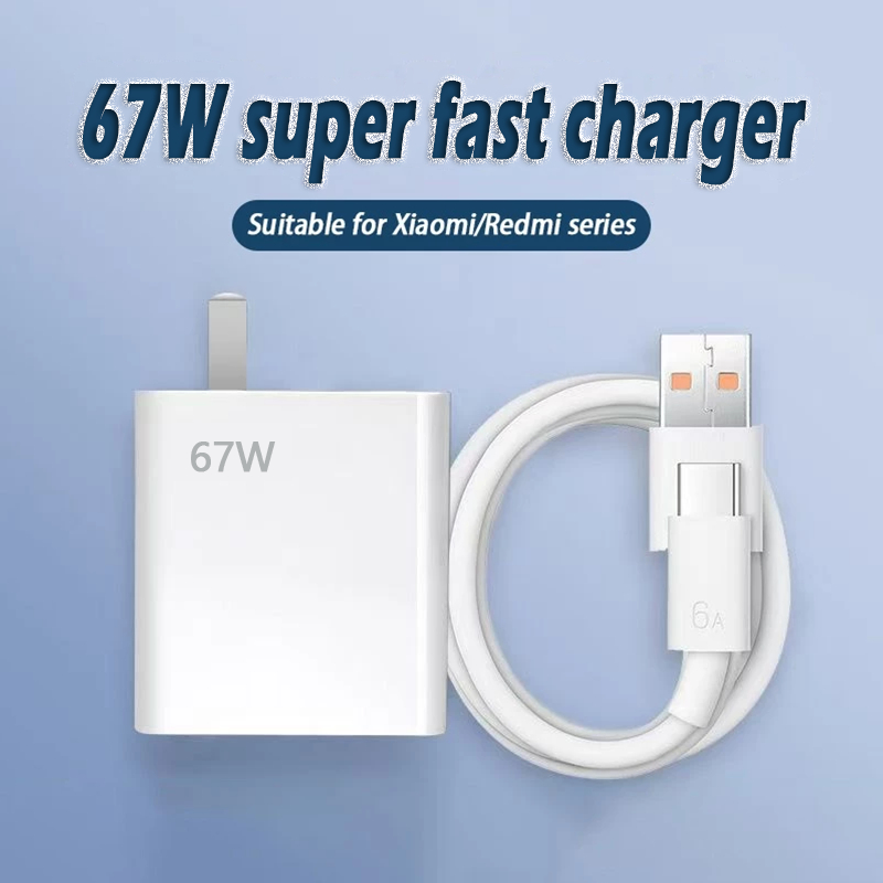 Original Xiaomi charger 67W fast turbo charging C-type cable, suitable ...