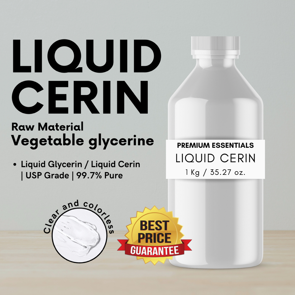 Liquid Glycerin / Liquid Cerin 1 Liter | USP Grade | Vegetable Glycerin ...