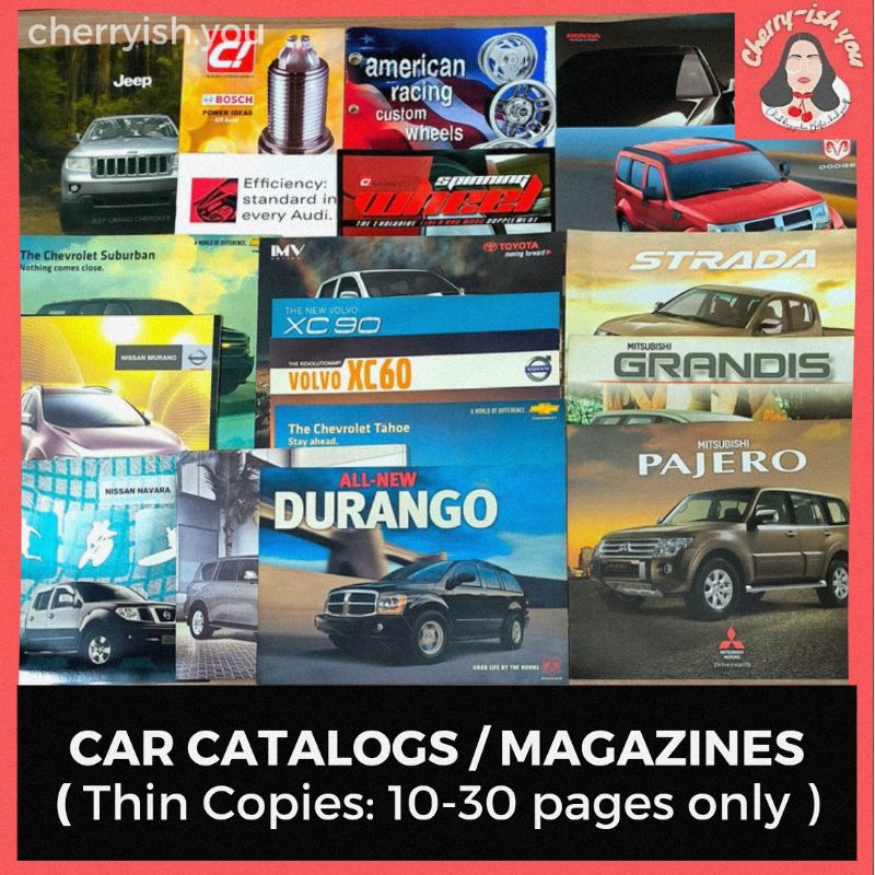 CAR CATALOGS/MAGAZINES (10-30 Pages Only) Manipis: C! Auto Interior ...
