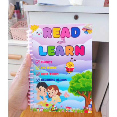 READ AND LEARN PHONICS, CVC, SIGHT WORDS READING WORKBOOK | Shopee ...
