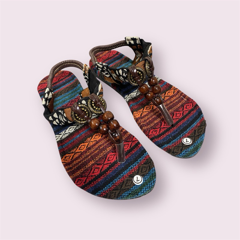 Native Boho Marikina Made Sandals With Wooden Beads Stylish Comfort ...