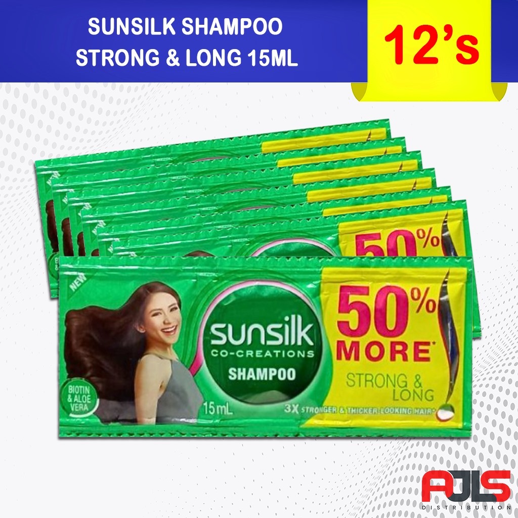 Sunsilk Shampoo Strong And Long 13ml x 12's | Shopee Philippines