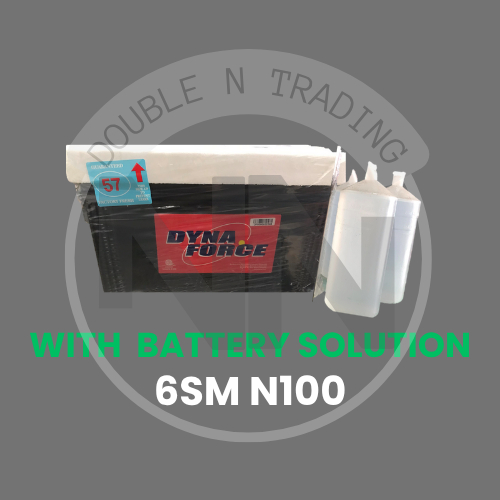 6SM N100 Dyna Power Low Maintenance Battery (WITH OR WITHOUT SOLUTION ...