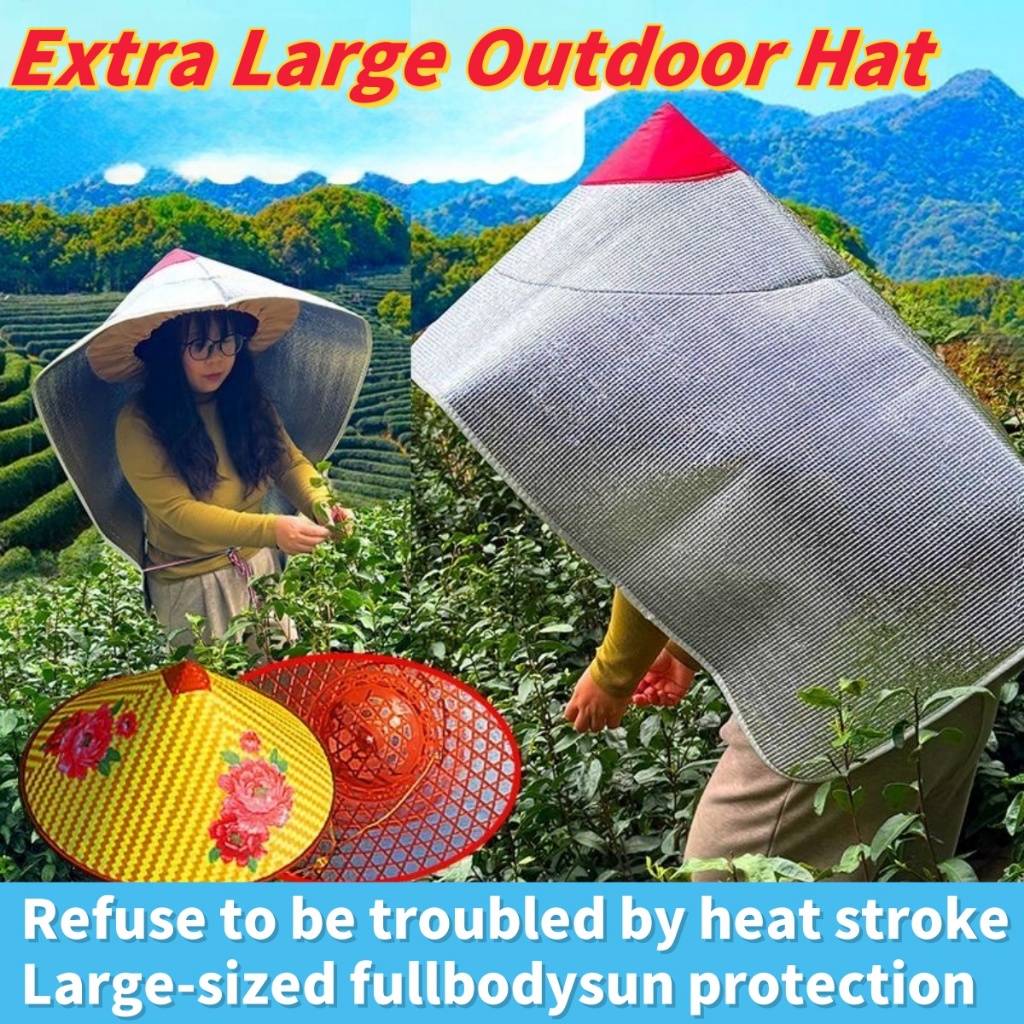 Heat Insulation Work Spire Hat Shade Outdoors Sun Protection Layered ...