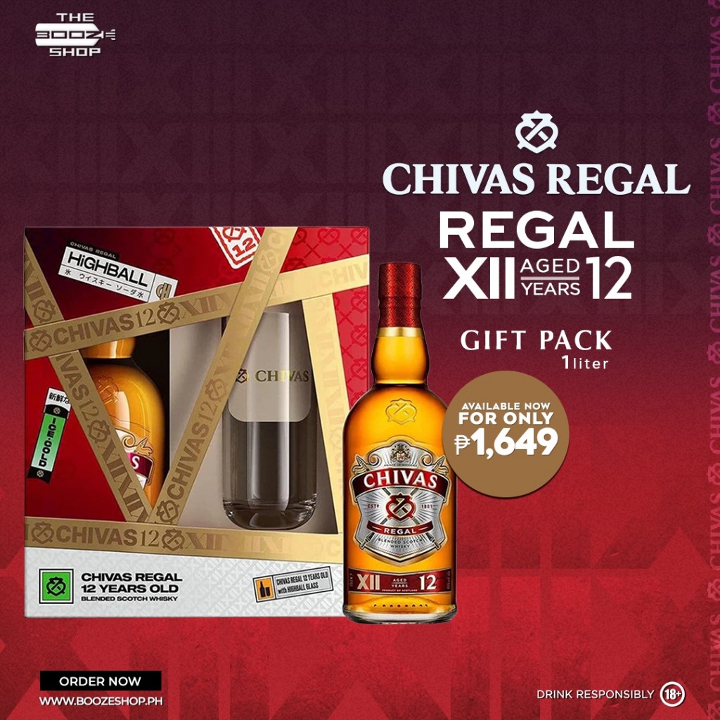 Chivas Regal 12yo 1L + Gift Pack | Shopee Philippines