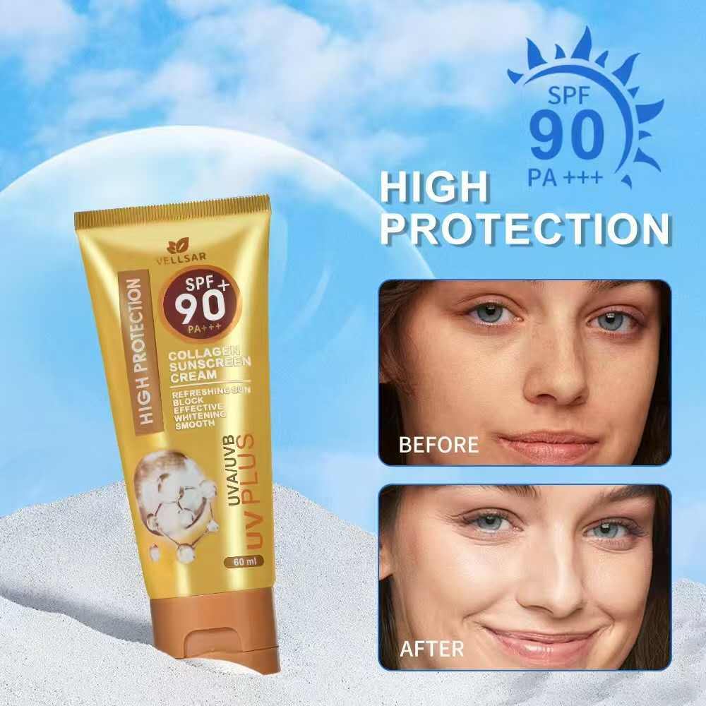 NEW Collage sunscreen cream UV plus high protection skintone cream SPF 90 PA+++ 60ml | Shopee ...