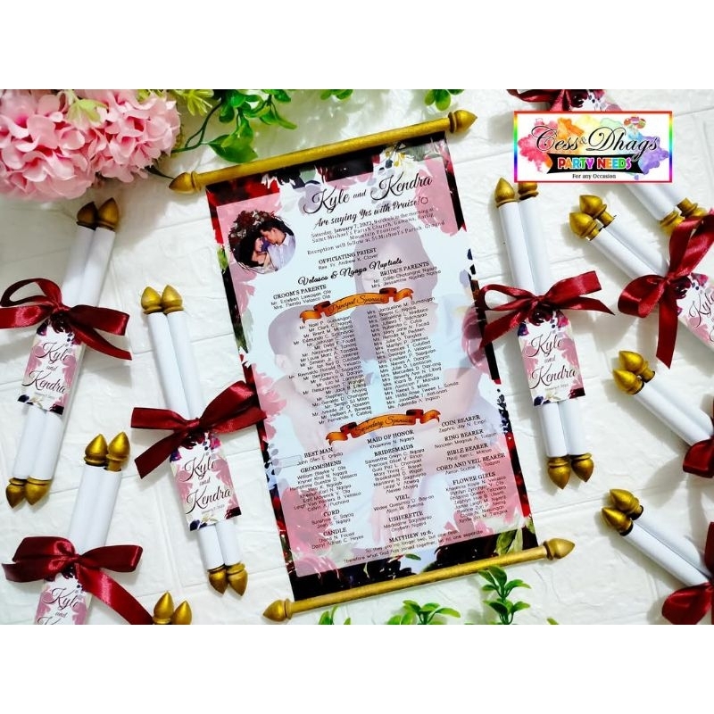 Roll Invitation (FREE LAYOUT) | Shopee Philippines