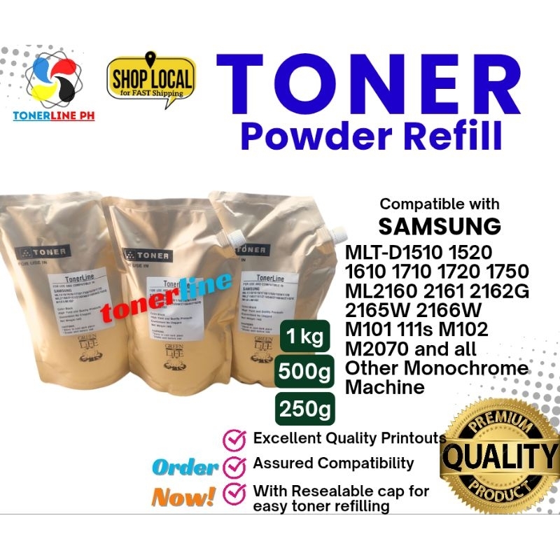 Samsung Toner Powder Refill Black Compatible 1kg | Shopee Philippines