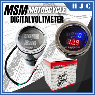 MSM motorcycle RPM gauge digital and voltmeter | Shopee Philippines