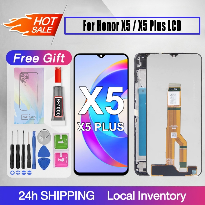 Techparts LCD For Honor X5 / X5 Plus + Screen parts + Free screwdriver ...