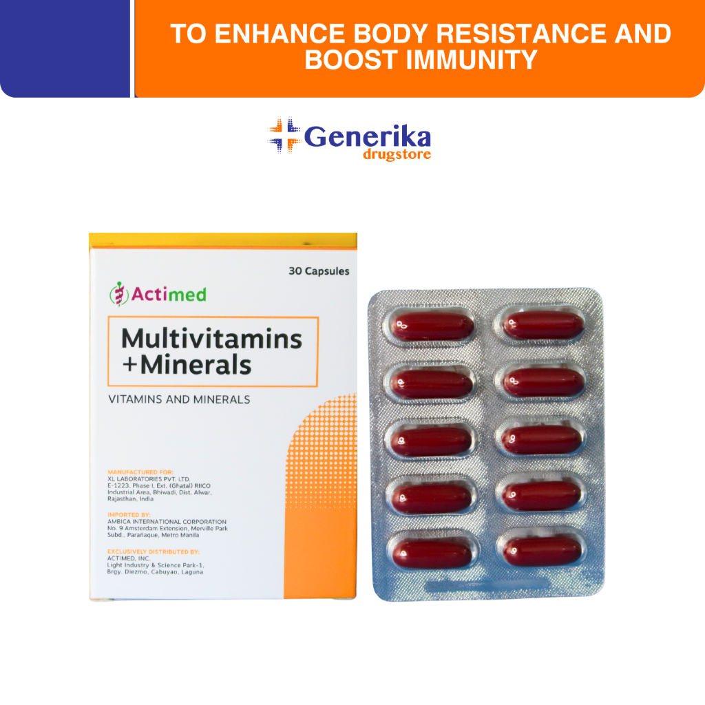 Actimed Multivitamins + MInerals Softgel | Shopee Philippines