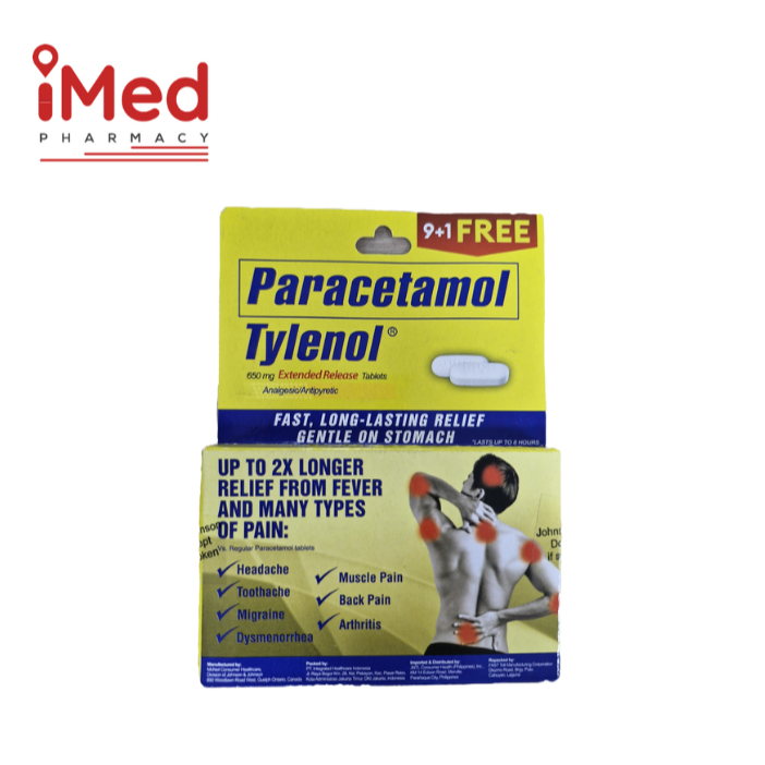 TYLENOL TAB 650MG 9+1 | Shopee Philippines