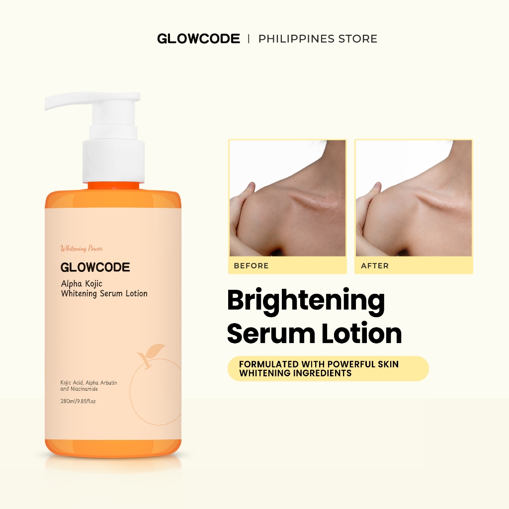 Glowcode Alpha Kojic Whitening Serum Lotion - Whitening Brightening ...