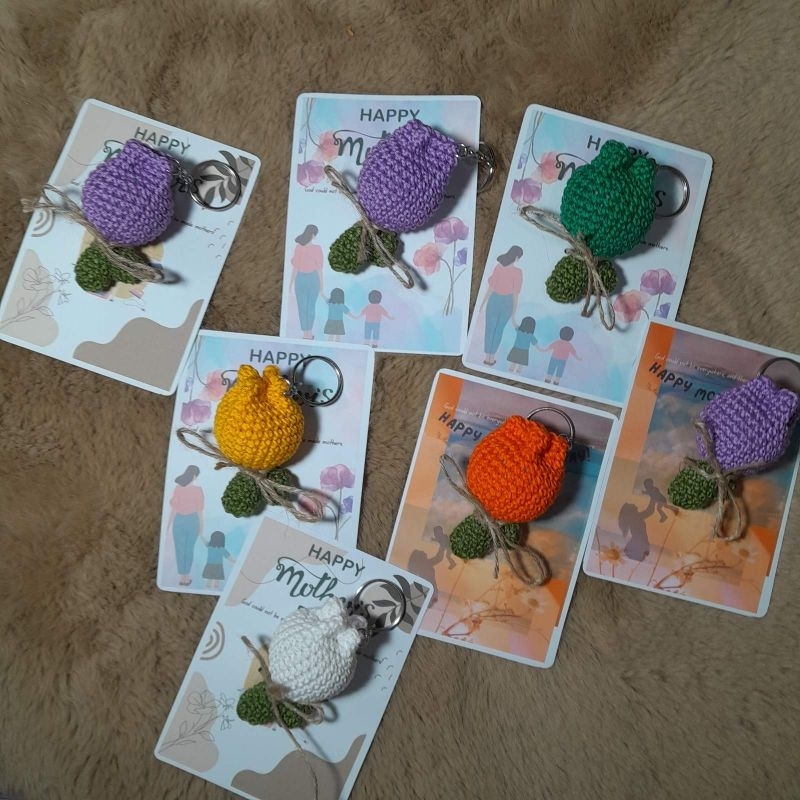 High Quality CROCHET TULIP KEYCHAIN | Shopee Philippines