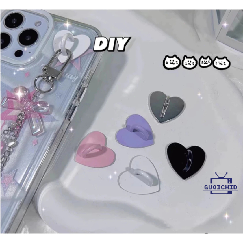 Heart Buckle Phone Case Accessories Tassel Hooks Handmade Metal ...