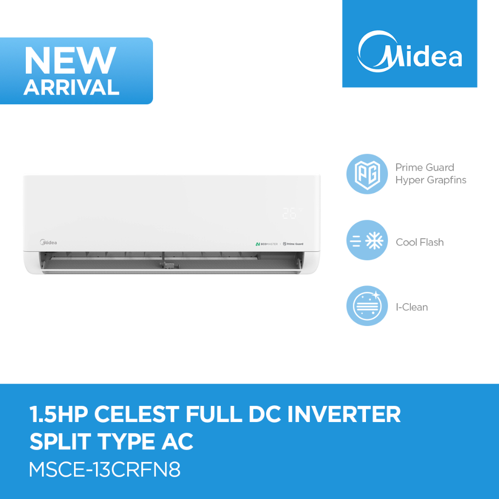 [NEW] Midea Celest Full DC Inverter Split-Type Air-Conditioner | Shopee ...