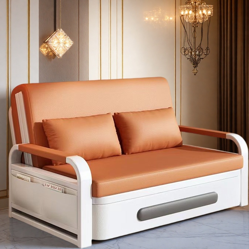 Simple folding sofa bed, retractable sofa, dual-purpose integrated ...
