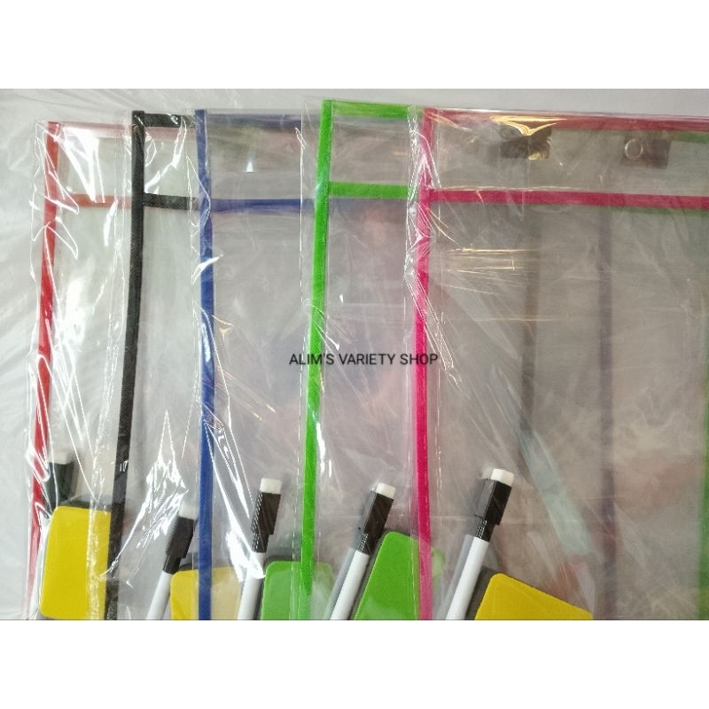 REUSABLE DRY ERASE POCKET SLEEVE SET | Shopee Philippines