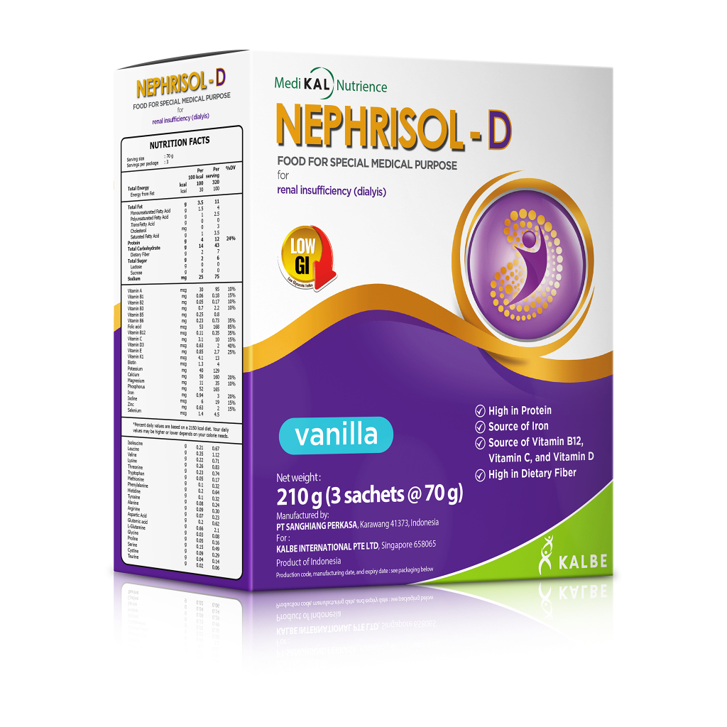 Nephrisol D Vanilla Low GI 210 Grams 1 Box | Shopee Philippines