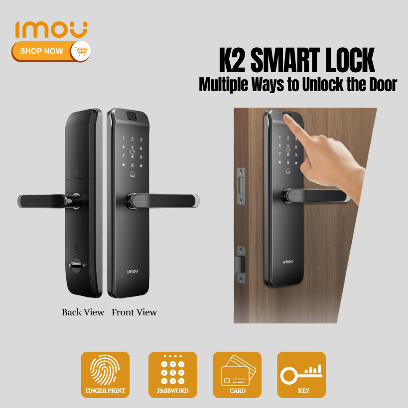 IMOU Smart Lock Fingerprint Password K2 Say Goodbye to Keys (ASL-K2C-H ...
