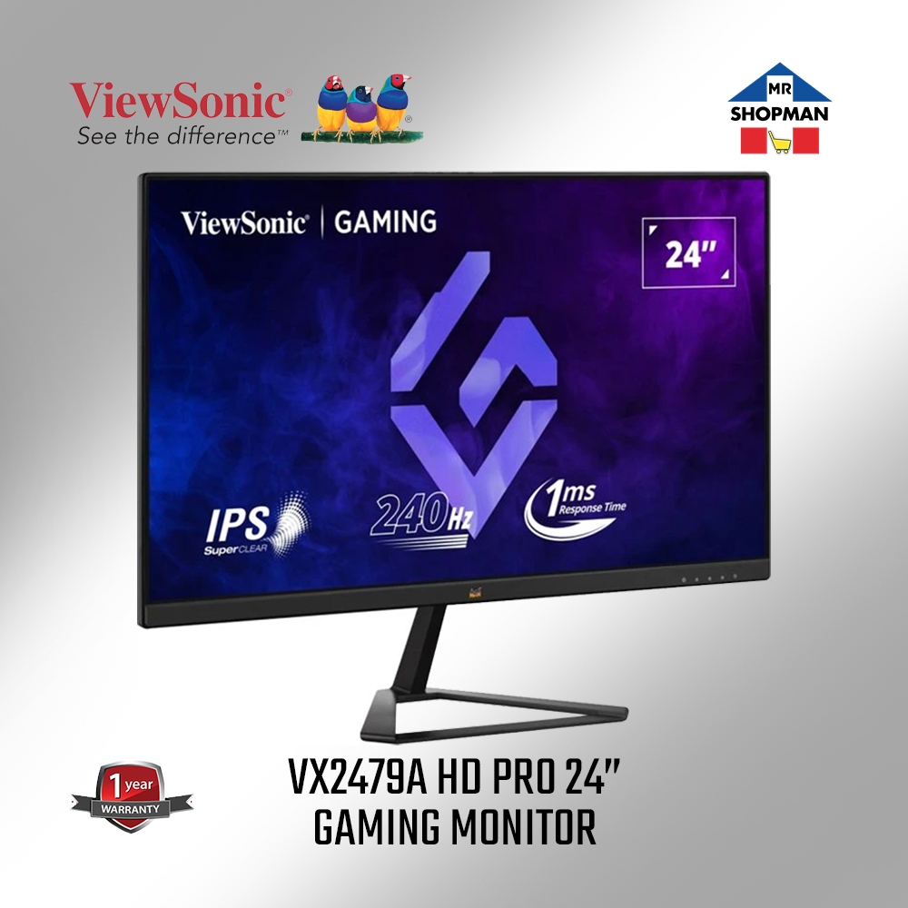Viewsonic VX2479A HD PRO 24” IPS 240Hz 1080P Gaming Monitor | Shopee ...