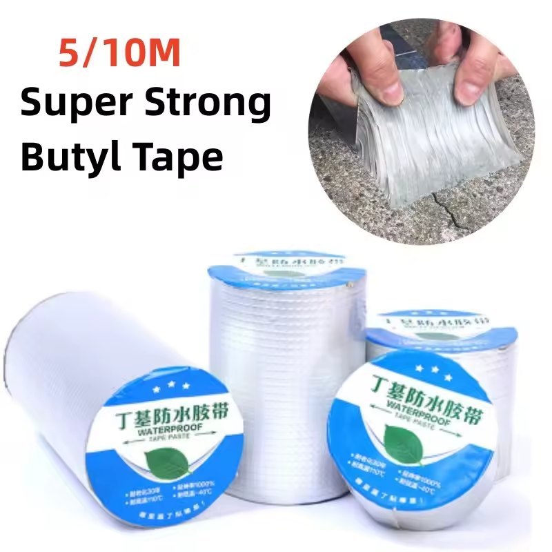 5M Aluminum Foil Butyl Waterproof Tape For roof leak Roof Sealant Wall ...