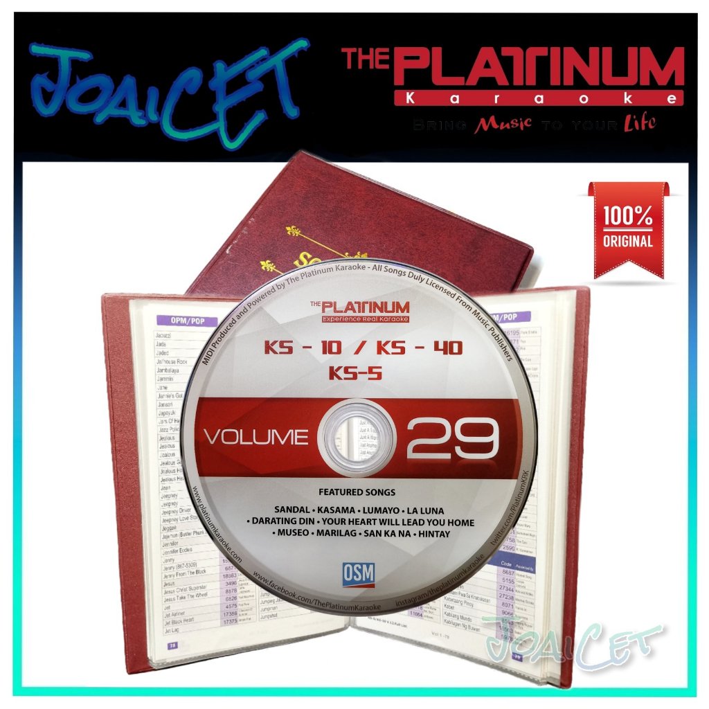 VOLUME-29 CD & SONGBOOK FOR PLATINUM JUNIOR & KBOX 2 ONLY | Shopee Philippines