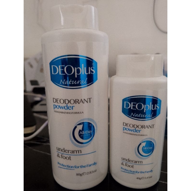 DEOplus_deodorant_NATURAL_powder(underarm&foot) | Shopee Philippines