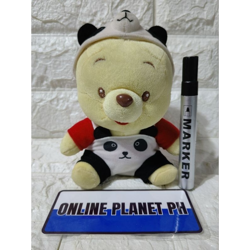 Pooh in Panda Costume Stuffed Toy | 7.5 inches Height | Shopee Philippines