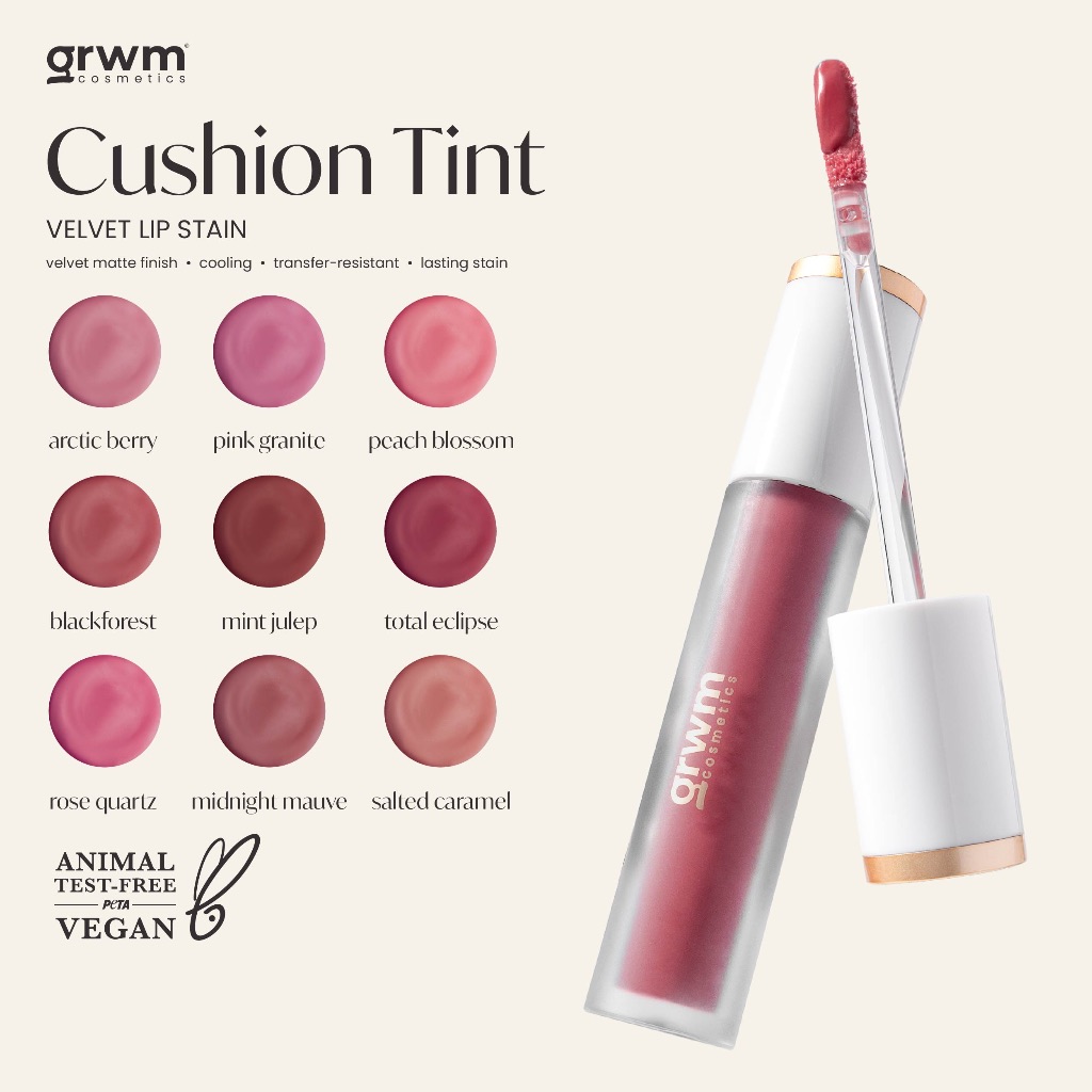 GRWM Cosmetics Cushion Tint - Velvet Lip Stain | Shopee Philippines