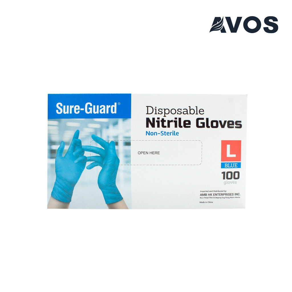SURE-GUARD Disposable Nitrile Gloves | Shopee Philippines