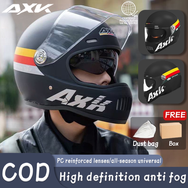 AXK 901 Double Miorr Motorcycle Full Face Helmet With ICC Sticker ...
