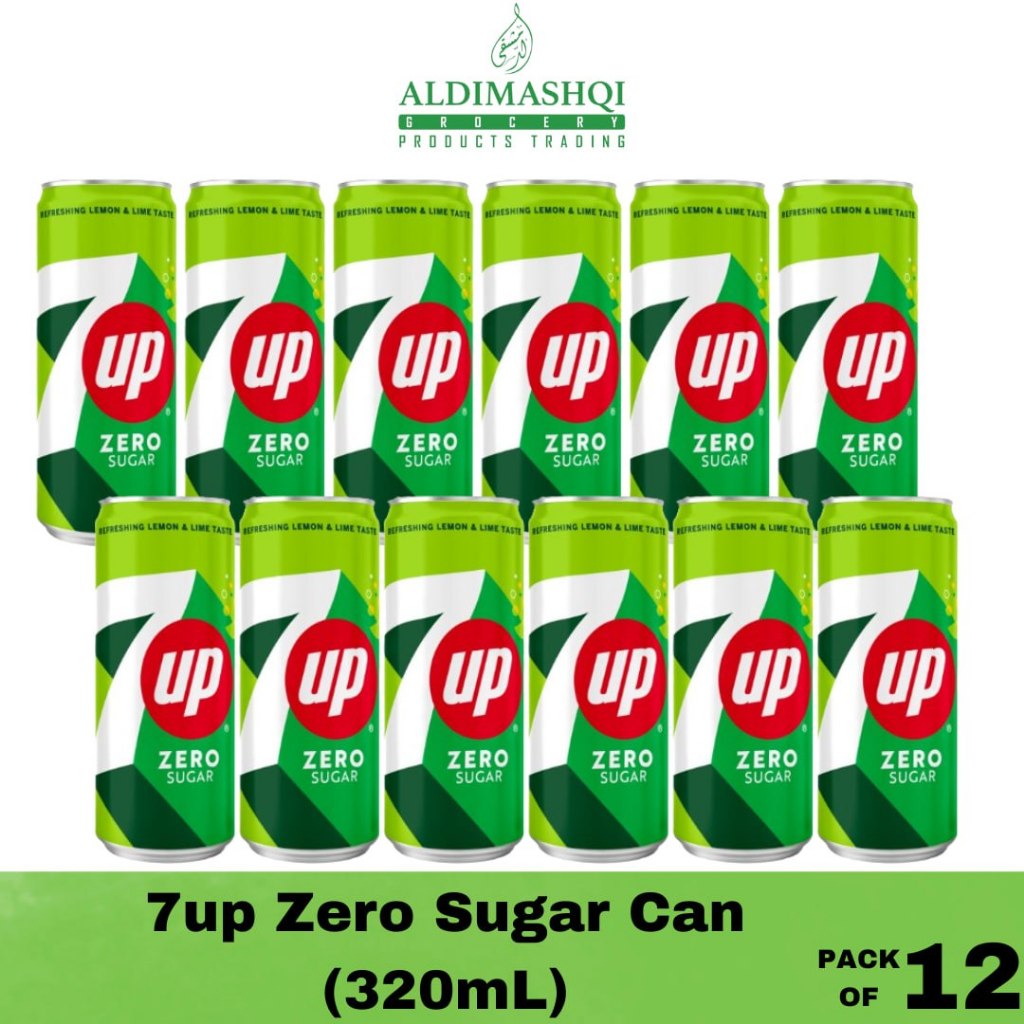 SEVEN UP ZERO SUGAR IN CAN 320ML PACK OF 12 | Shopee Philippines