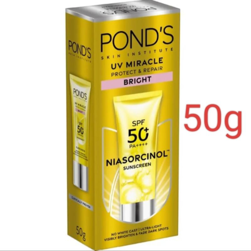 POND's UV Bright Sunscreen SPF 50 PA++++ with Gluta Niacinamide 50g | Shopee Philippines