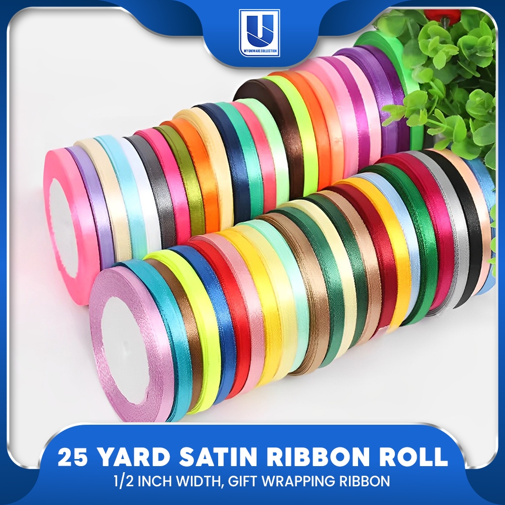 ARROW Satin Ribbon 25 Yards Decorative Gift / Medal & Packaging Ribbon ...